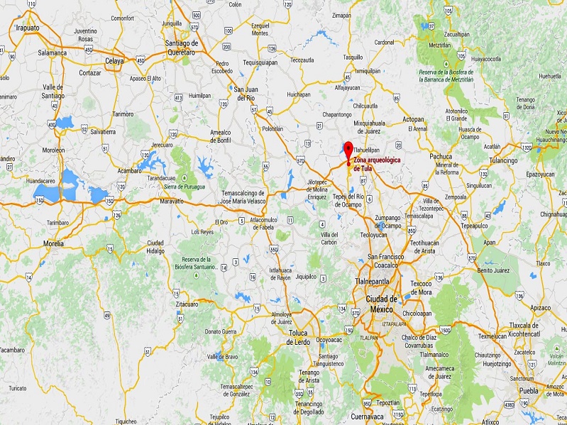 Tula Mexico Map